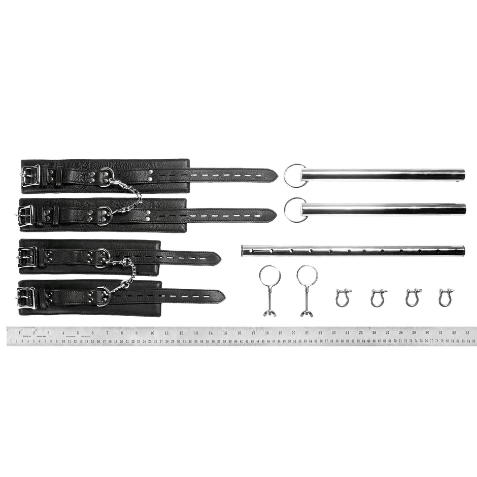 Straight Spreader Bar and Cuff Set By Kink | KinkStore – Kink Store