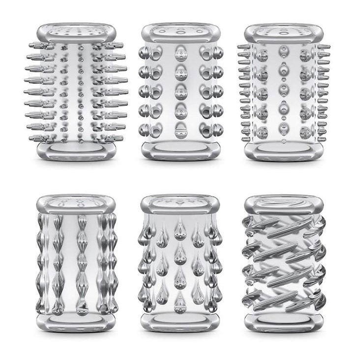 Blush Stay Hard 6-Piece Cock Sleeve Kit Clear | KinkStore – Kink Store